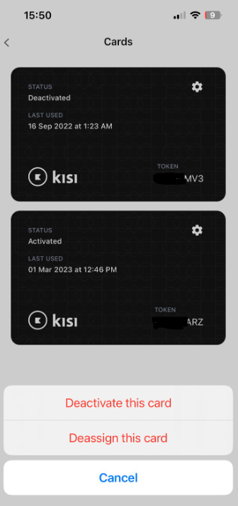 Lost or stolen credential | Kisi Product Documentation